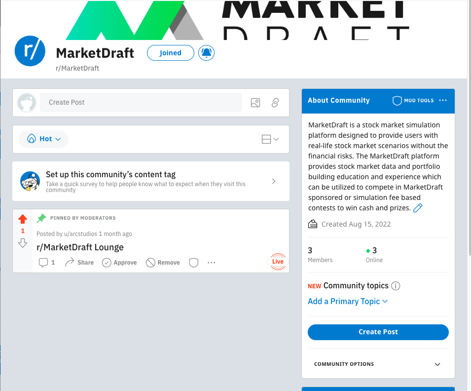Join us on Reddit and Discord - MarketDraft BlogMarketDraft Blog